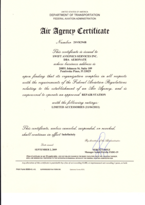Certificates and Capabilities – AERONATE